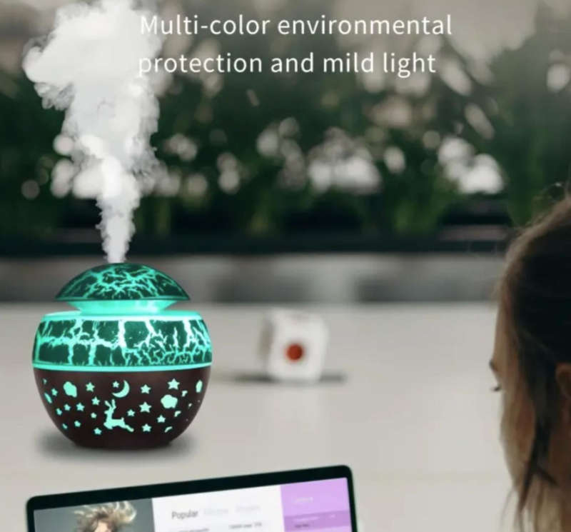 Humidifiers - Daska Aroma Diffuser Air Humidifier With 7 Colour ...