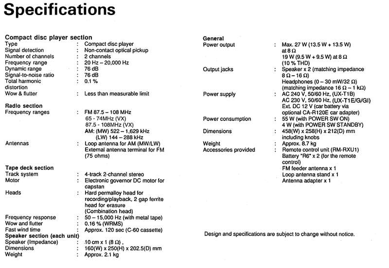 Hi-Fi Systems - JVC UX-T1 Micro hifi system - PLEASE READ BEFORE ...