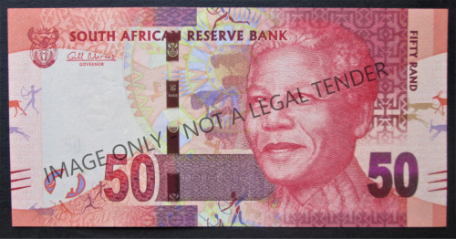 Gill Marcus - 50 RAND SOUTH AFRICA MANDELA BANKNOTE SERIAL Nr ...