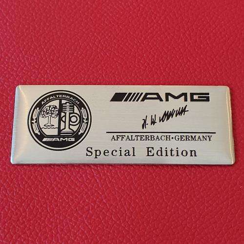 Badges - Mercedes `AMG Affalterbach Germany Special Edition` Aluminium ...