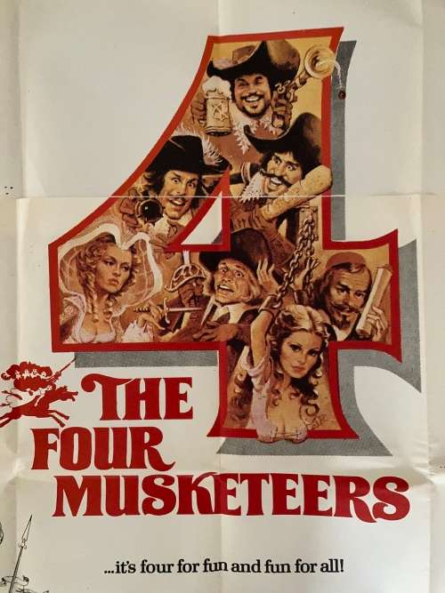 Collectable Signs - 100% Original 1974 The FOUR MUSKETEERS three sheet ...