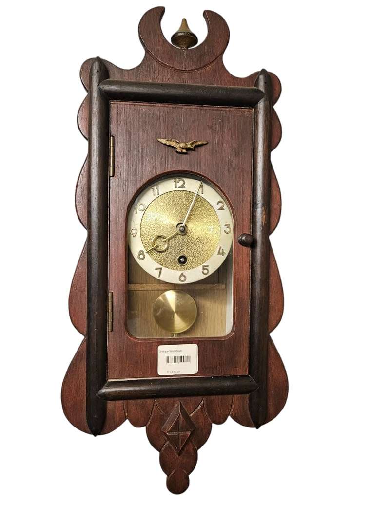 Cuckoo & Wall Clocks - Vintage wind up wall clock, measuring 50x23x13cm ...