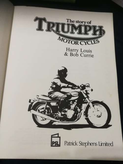 Other - THE STORY OF TRIUMPH MOTOR CYCLES HARRY LOUIS and BOB CURRIE ...