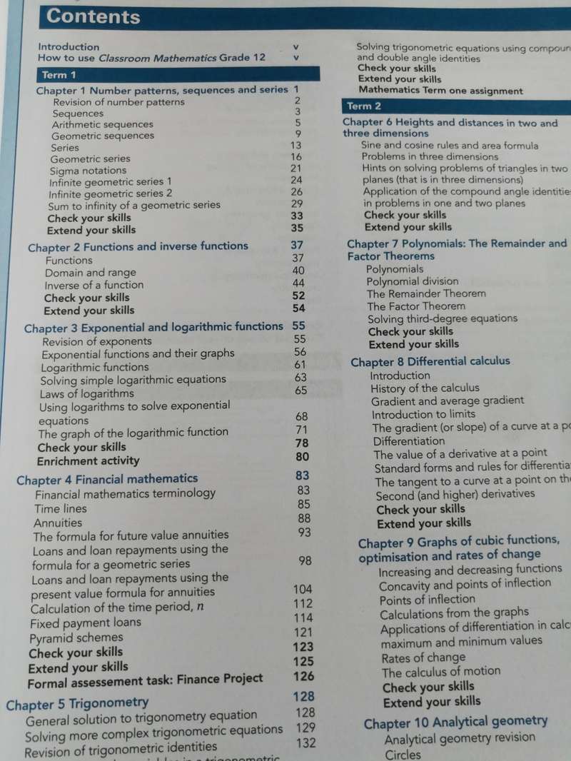 Mathematics - CLASSROOM MATHEMATICS GRADE 12 LEARNER`S BOOK CAPS ...