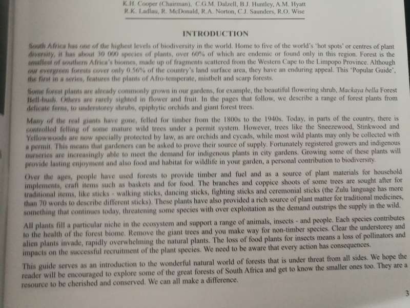 Natural Science - ELSA POOLEY FOREST PLANTS IN THE Forest & in the ...