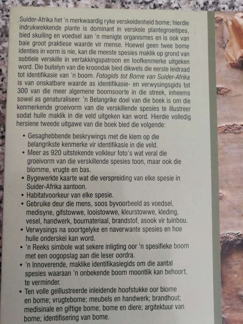 Natural Science - FOTOGIDS TOT BOME van SUIDER AFRIKA BRAAM van WYK ...