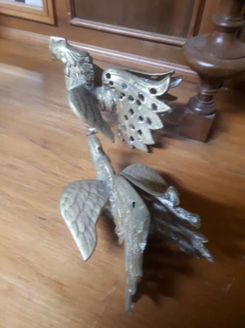Brass - Pair Heavy Vintage Brass Fighting Cocks for sale in Port ...