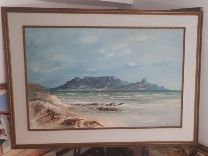 Paintings - Highly Acclaimed SA Artist Don Benzien Large Oil on Board ...