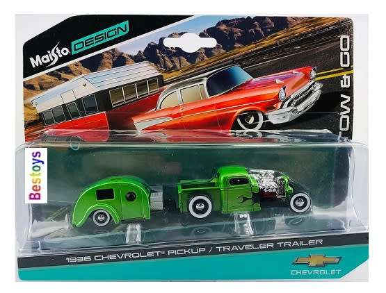 Models - Maisto Diecast Model Car Tow & Go Chevy Chevrolet Pickup 1936 ...
