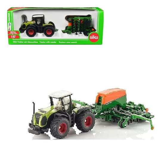 Models - SIKU 1826 Claas Xerion Tractor + Amazone 6001 Seeder Farm ...
