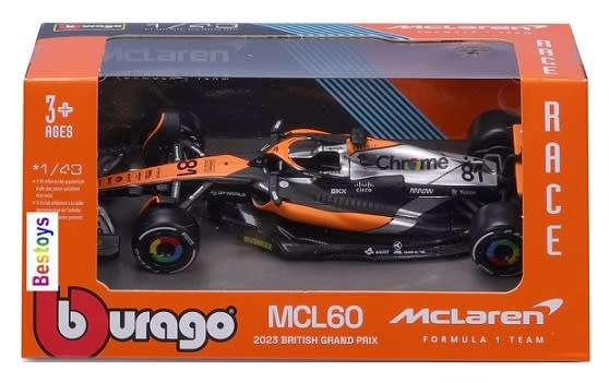 Models - Burago Diecast Model Car 38087 Formula 1 F1 McLaren MCL 60 ...