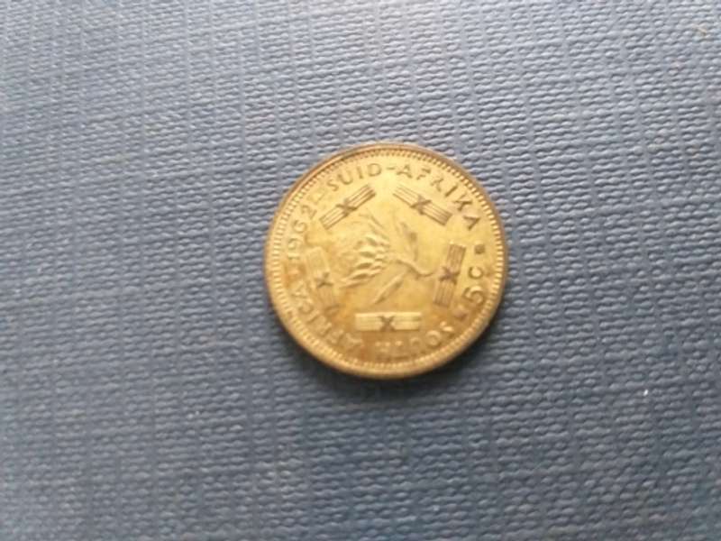 Five Cent - VINTAGE 5c Coins 1962 1c 2c 3c 4c 5c SOUTH AFRICAN COINS ...