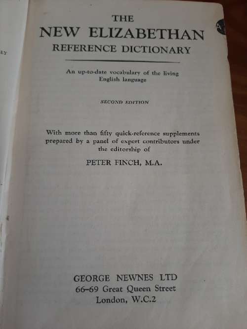 Other Non-Fiction - The New Elizabethan Reference Dictionary - Second ...