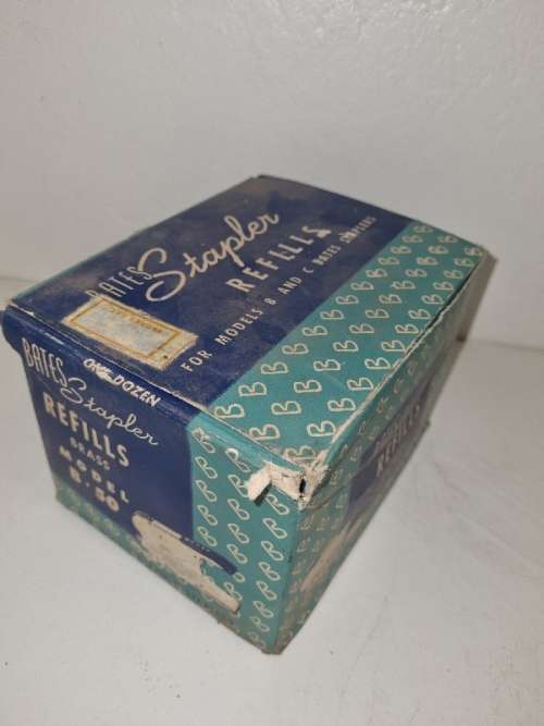 Stationery - Vintage Bates Stapler Brass Wire Refills - Large Box ...