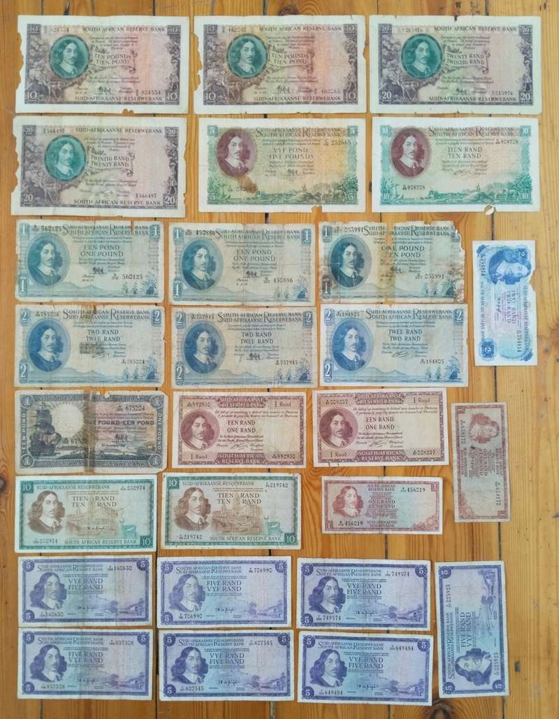 MH de Kock - South Africa collection of 28 old bank notes. was sold for ...