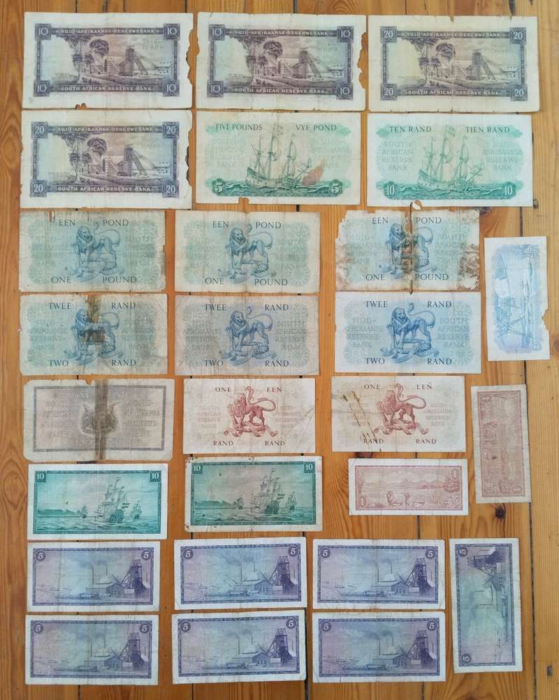 MH de Kock - South Africa collection of 28 old bank notes. was sold for ...