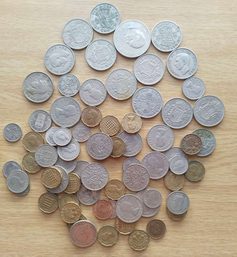 Collections & Lots - England large collection of old coins. for sale in ...
