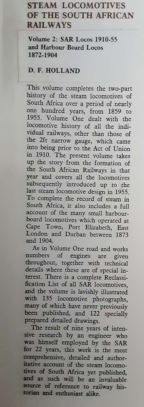 Trains - Steam Locomotives of the South African Railways vol 1 and 2 ...