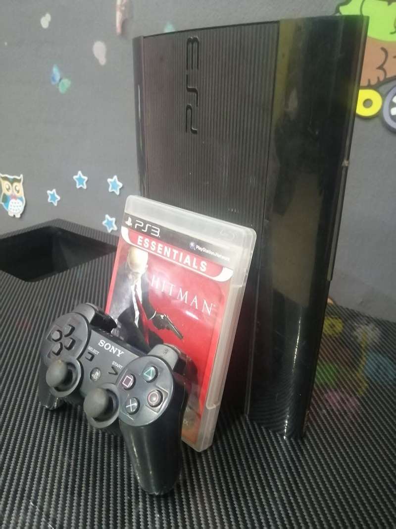 PlayStation - PS3 CONSOLE/ONE CONTROLLER/GAME HITMAN , READ ADD ...