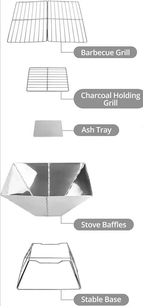Braais - Foldable Barbeque Braai Stainless Steel Camping Outdoor Strong ...