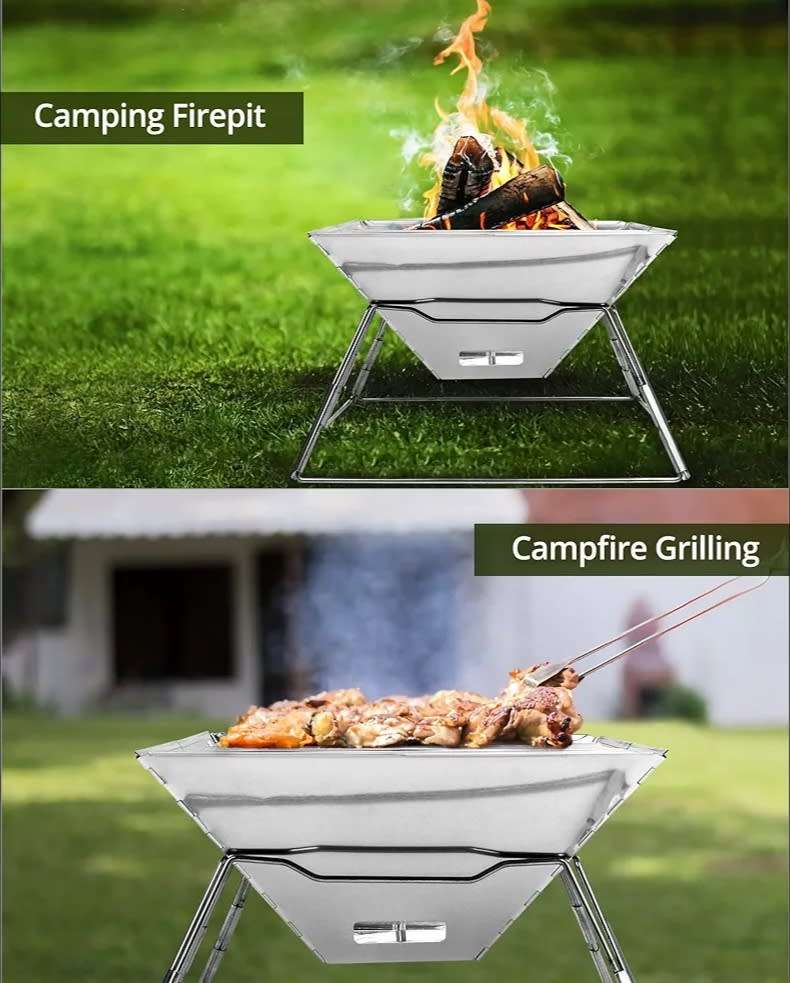 Braais - Foldable Barbeque Braai Stainless Steel Camping Outdoor Strong ...