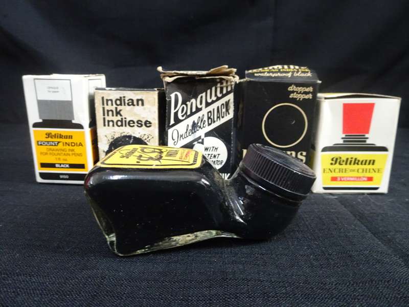 Writing Instruments & Accessories - Collection Of Six Different Vintage ...