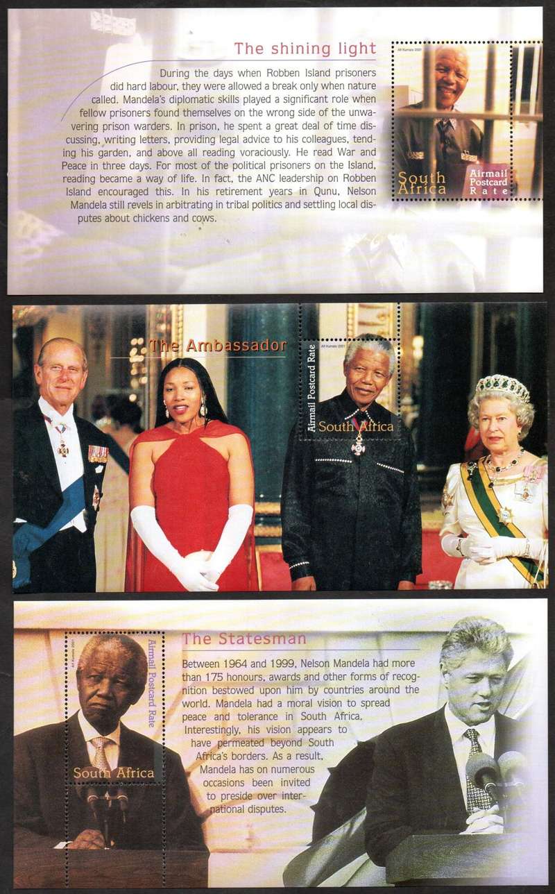 Republic of South Africa - RSA MANDELA LOT. MINT FACES BOOKLET+EX ...