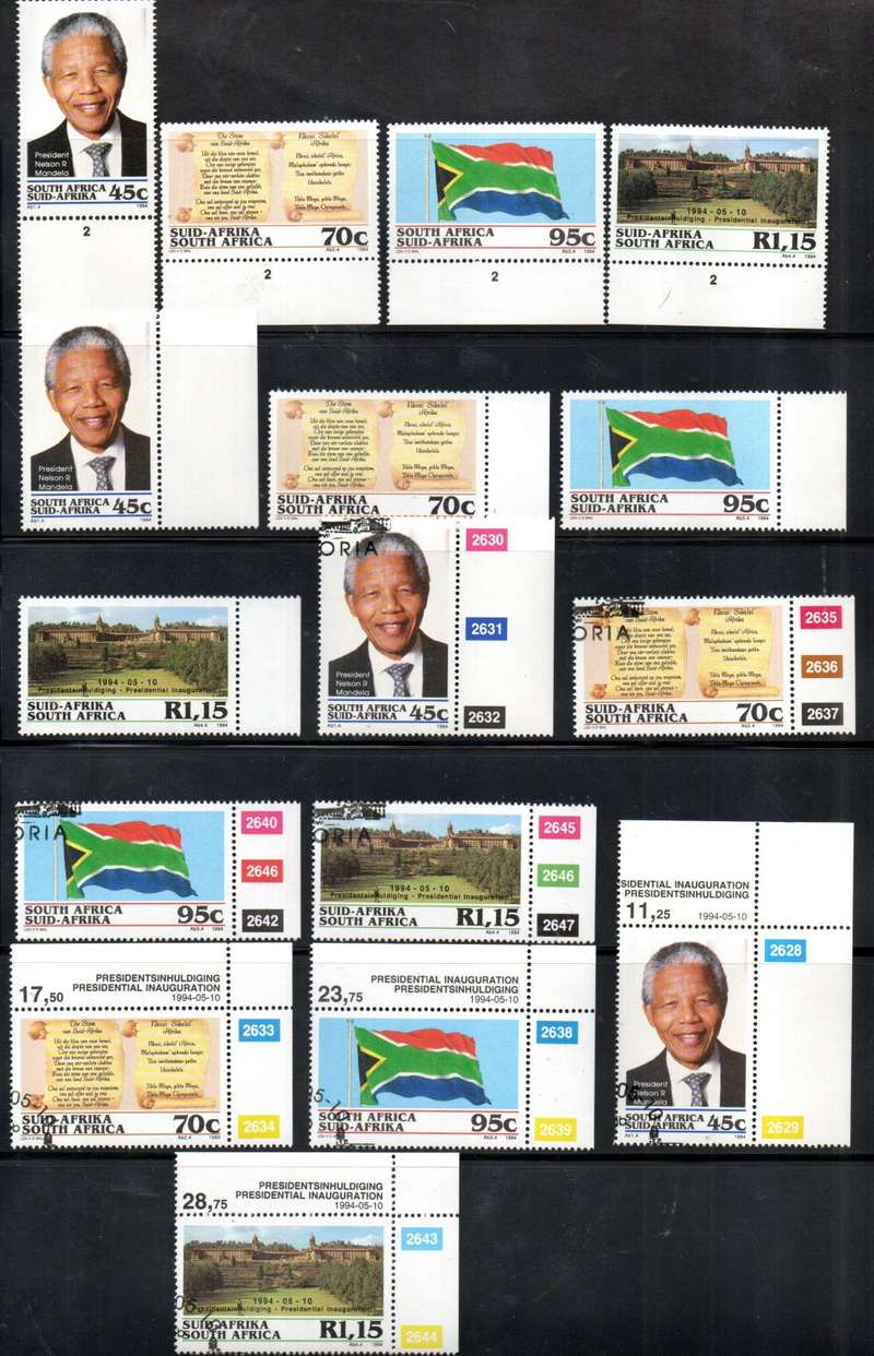 Republic of South Africa - RSA MANDELA LOT. MINT FACES BOOKLET+EX ...