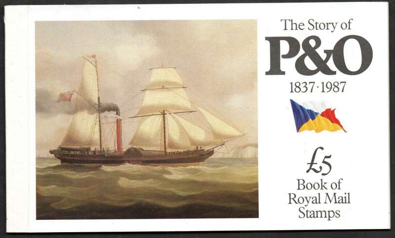 England - GB 1987 `THE STORY OF P & O` MINT AND COMPLETE BOOKLET. SG DX8. AS PER IMAGES. CV GBP ...