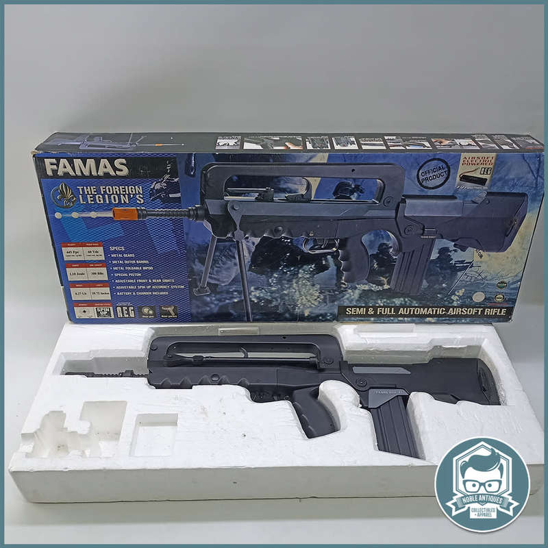 Airsoft Guns - Large Boxed FAMAS Soft Air Foreign Legion Airsoft Rifle ...
