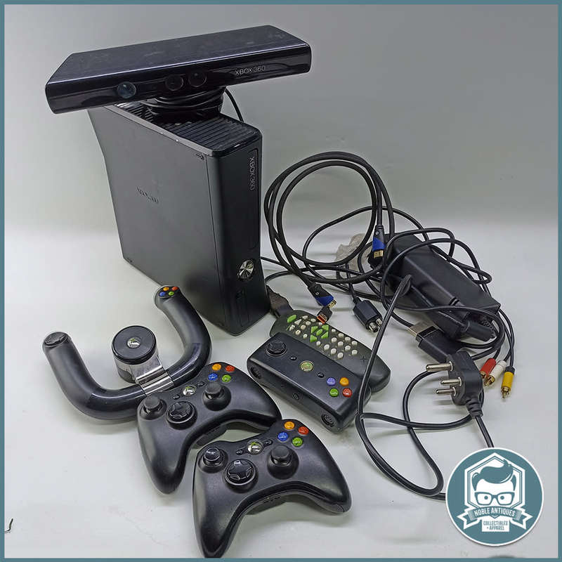 Xbox - Microsoft Model 1439 Xbox 360 4GB Slim Console w/Controllers ...