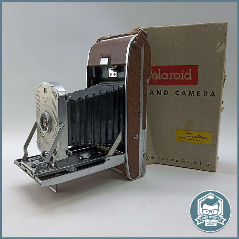 Cameras - Large Original Vintage 1950`s Boxed Polaroid Model 95 First ...