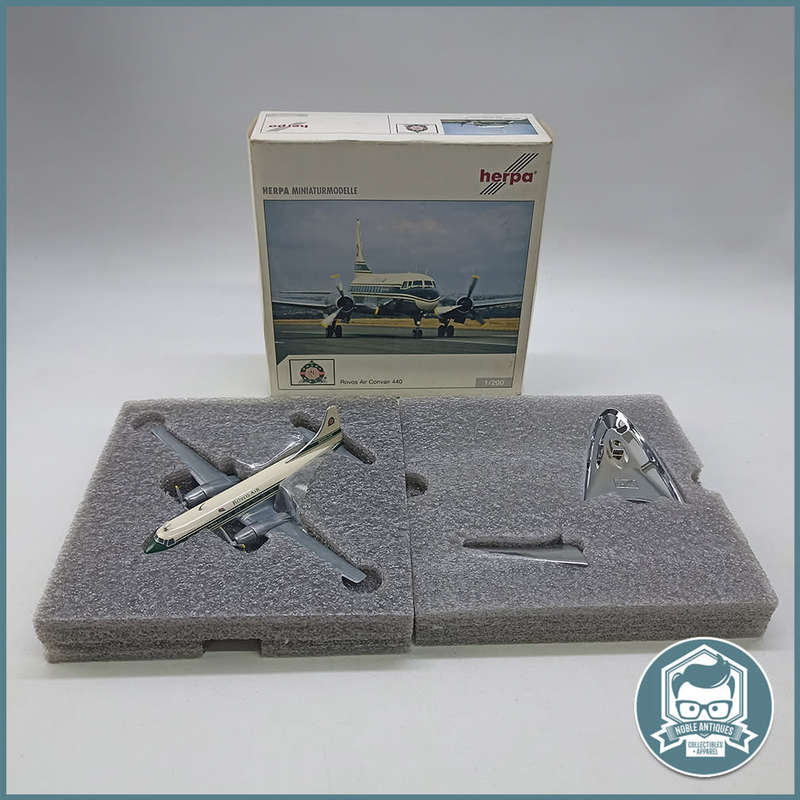 Models - Herpa Convair 440 Rovos Air Diecast Metal - Original Plane Documents, Box and Blister ...