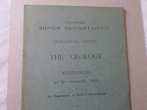 Africana - THE GEOLOGY OF RUSTENBURG AND SURROUNDING DISTRICT ...