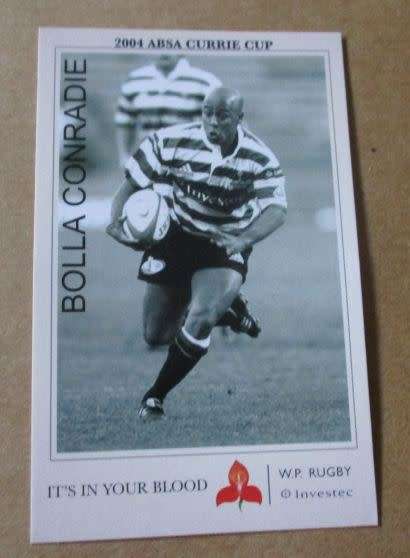 Trading Cards - BOLLA CONRADIE - WP RUGBY - 2004 CURRIE CUP SUPER SPORT ...