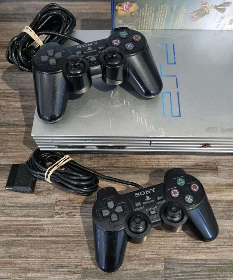 PlayStation - PS2 Console + 2 Controllers + Games for sale in ...