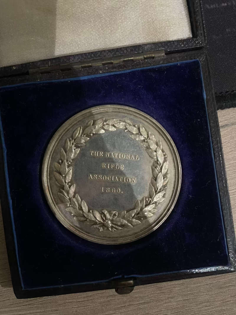 Gold & Bullion Coins - 1860 Rifle association PURE SILVER COIN 56g was ...