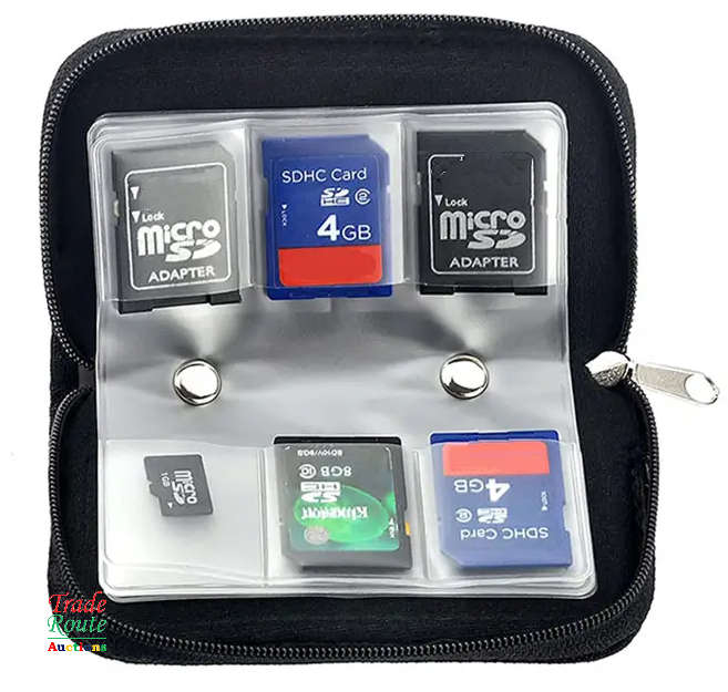 Memory Cards - Memory Card Storage Pouch Holder Wallet SD SDHC MMC CF ...
