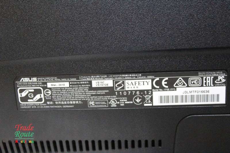 Monitors - ASUS VS197D-P 18.5` WXGA 1366x768 VGA Back-lit LED Monitor ...