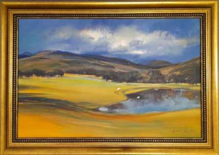 Paintings - Derric Van Rensburg oil painting sun city golf course for ...