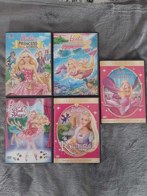 Movies - BARBIE DVD COLLECTION OF 5 for sale in Riversdale (ID:619077805)