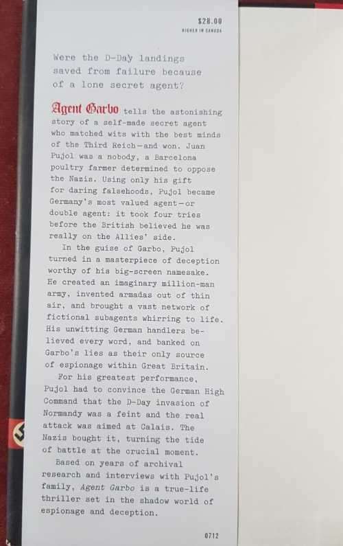 Political Sciences - Agent Garbo by Stephen Talty Agent who tricked ...