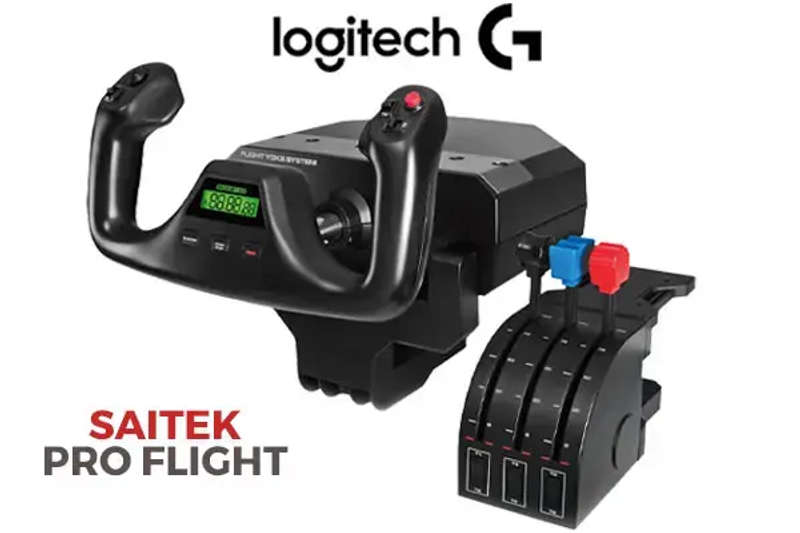 Controllers & Remotes - Logitech g flight yoke system with throttle ...