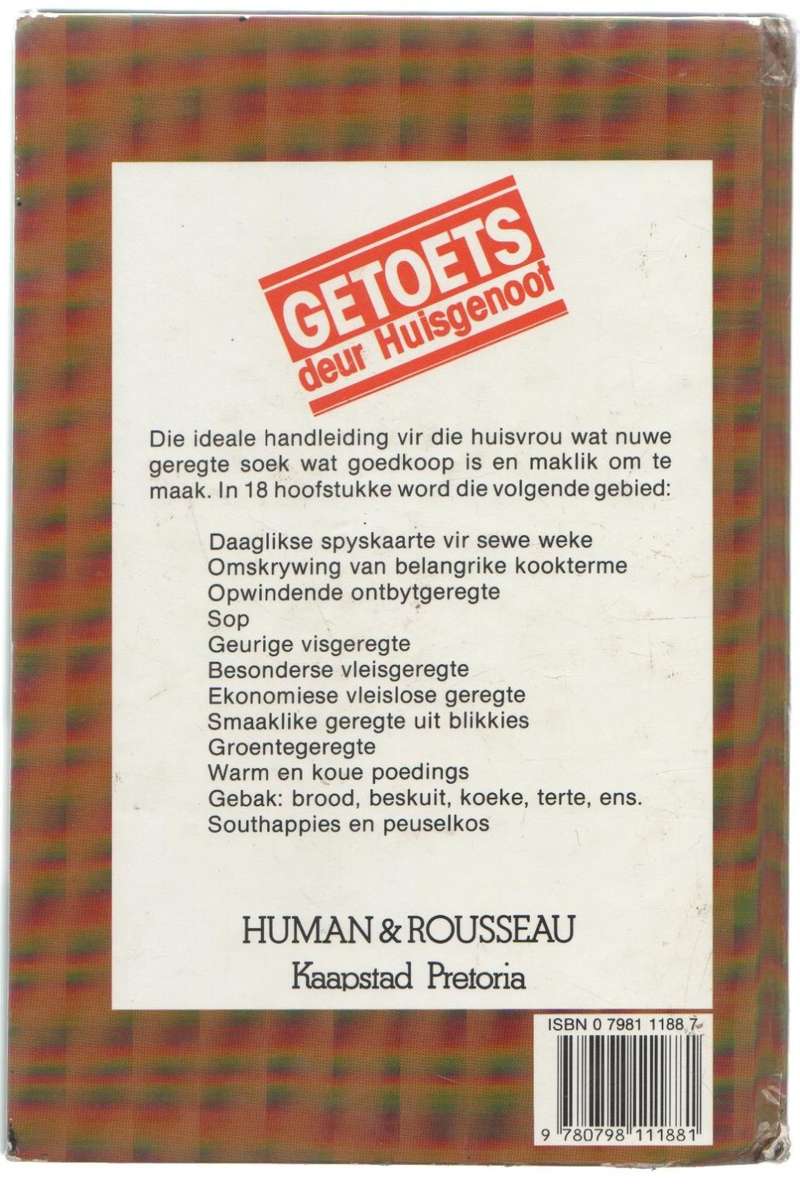 Cooking, Food & Wine - HUISGENOOT WENRESPTE 1 - ANNETTE HUMAN (9 DE ...