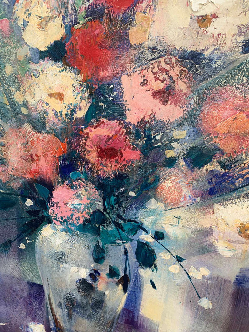 Paintings - Derric van Rensburg!!! Beautiful Abstract Flowers for sale ...