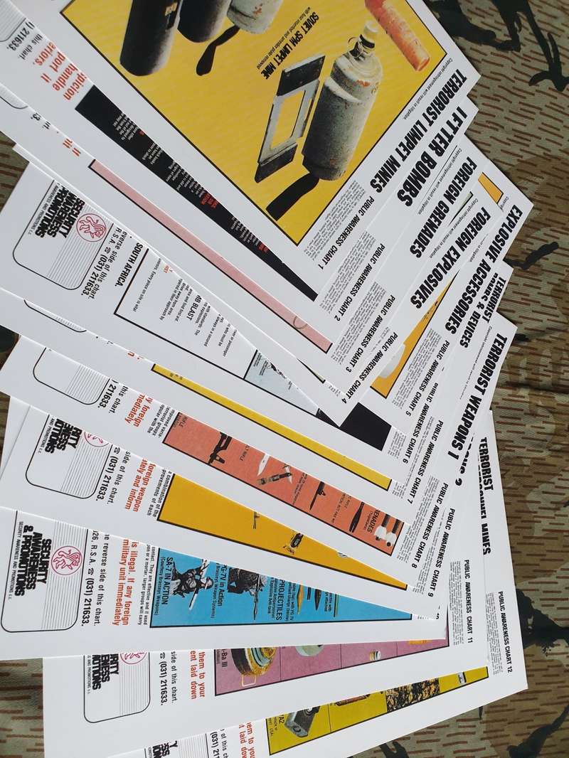 Documents & Literature - full set classic 80s RSA anti-terror weapons ...