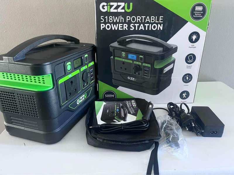 UPS - GIZZU 518 PORTABLE POWER STATION IN BOX WITH ACCESSORIES was sold ...