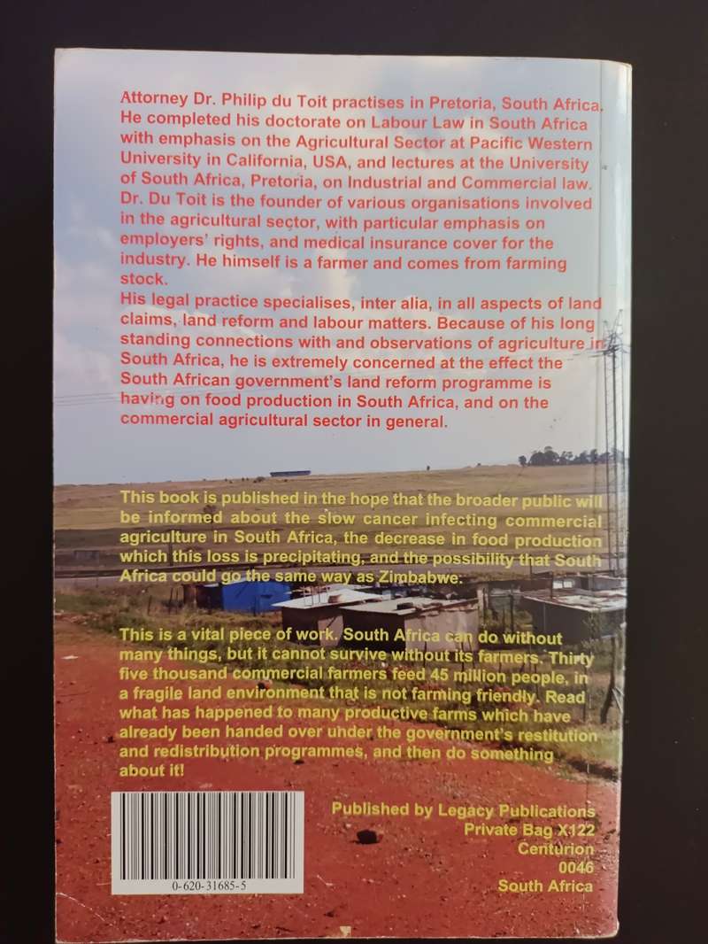 History & Politics - The Great South African Land Scandal / Dr. Philip du Toit for sale in Cape ...