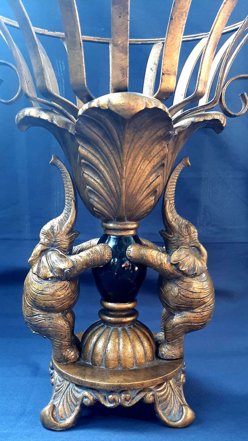 Other Antiques & Collectables - LARGE VINTAGE TABLE STAND DECORATED ...