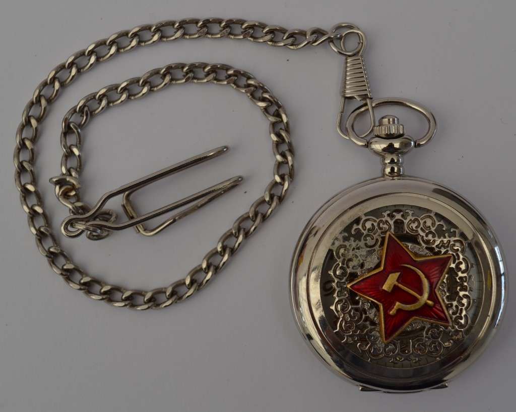 Pocket Watches - Russian Wind-up Pocket Watch on Fob Chain, Working as ...